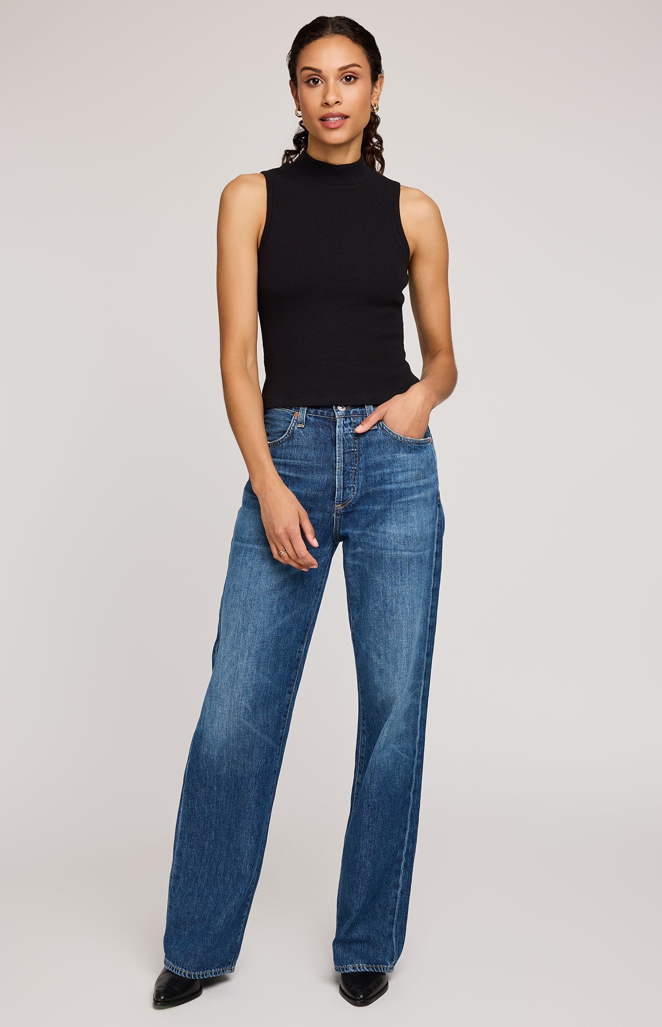 Michelle Ribbed Tank in Black – Dot & Bliss Apparel